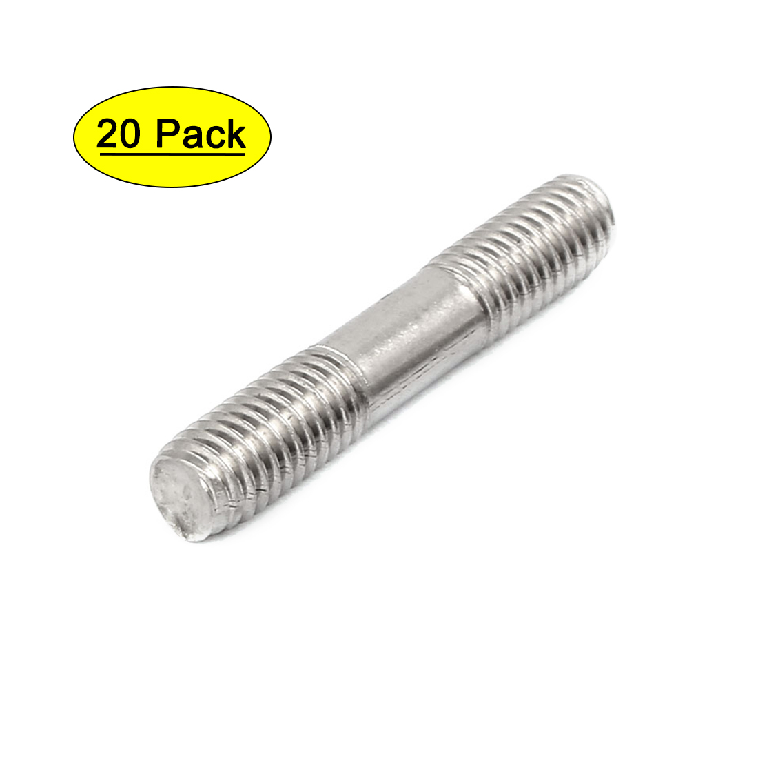 Unique Bargains M8x45mm 304 Stainless Steel Double End Thread Stud ...