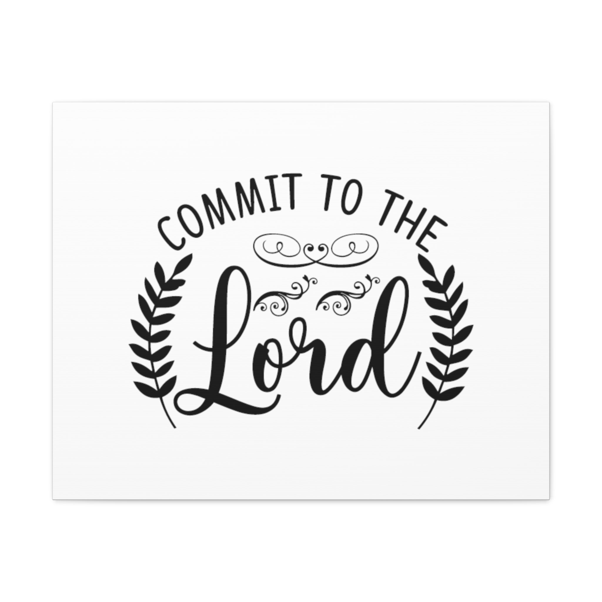 Scripture Walls Commit To The Lord Proverbs 16:3 Leaves Christian Wall ...