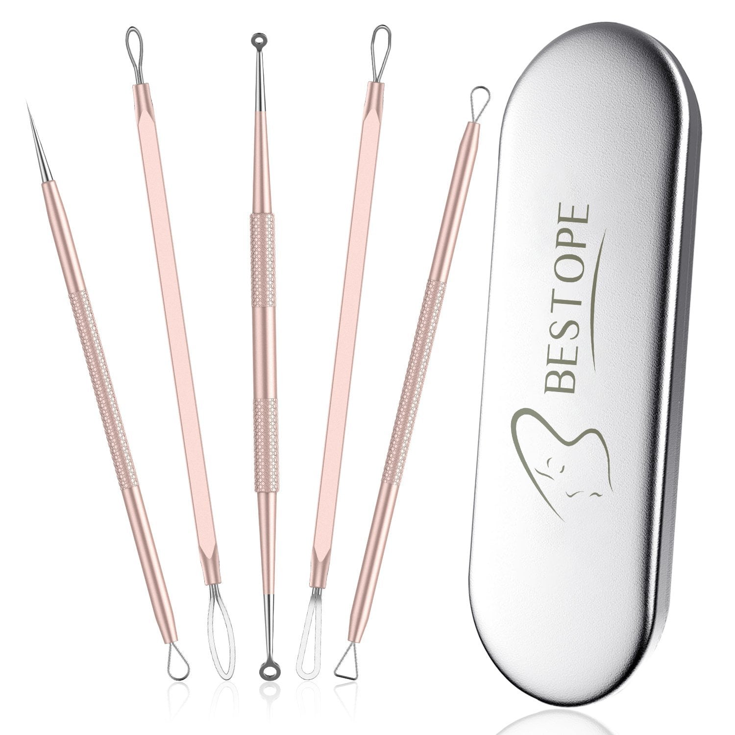 Bestope Blackhead Remover Pimple Comedone Extractor Tool Best Acne Removal Kit Treatment For