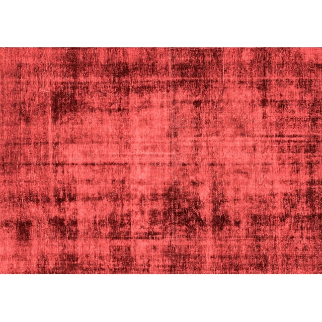 Ahgly Company Machine Washable Indoor Rectangle Abstract Red Modern ...