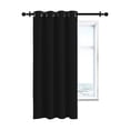 Black Solid Curtains 36 inches Long for Living Room Bedroom Color ...