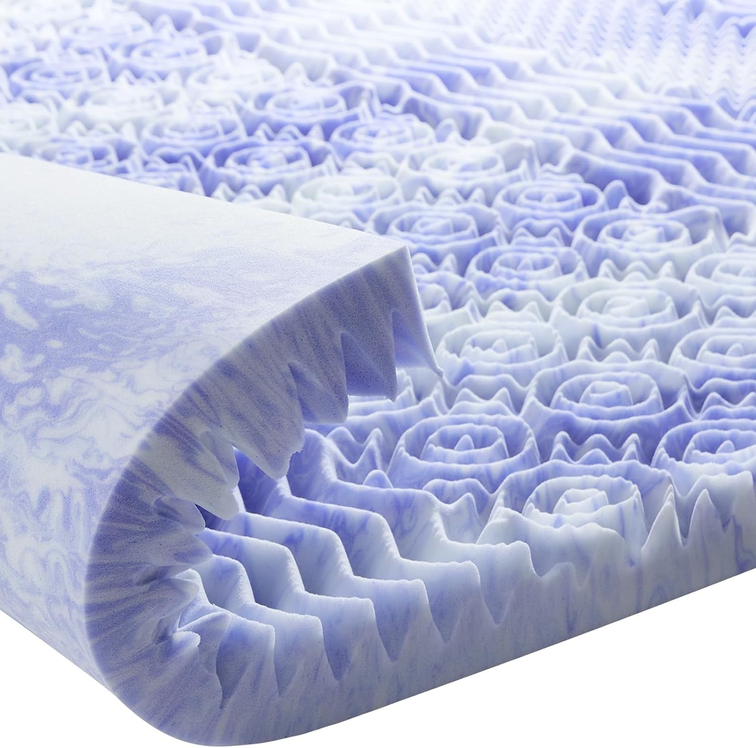 Parent3 Inch 7-Zone Queen Memory Foam Mattress Topper, Cooling Gel ...