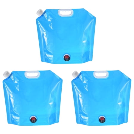 Uxcell 10L Collapsible Water Container Bag with Spigot Water Storage, 3 ...