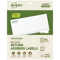 Avery Printable Inkjet & Laser Mailing Address Labels, 1-1/3" x 4", (2 ...