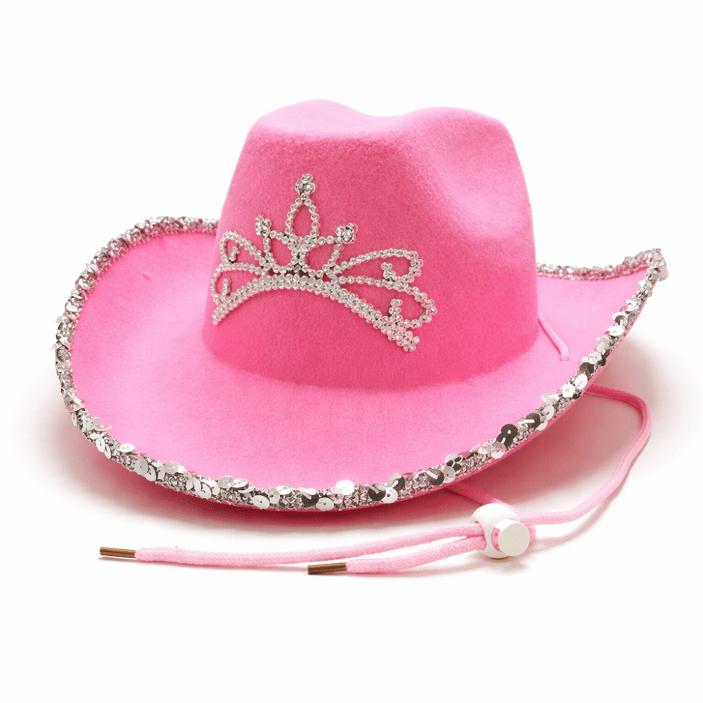 Click here for Fantastikparty Pink Cowboy Hat Summer Wide Brim Fe... prices
