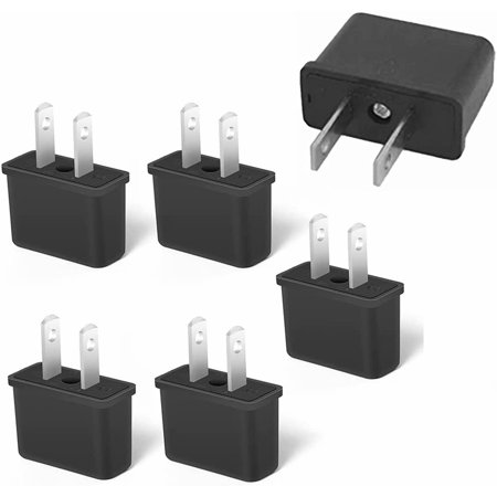 5 Conversion Plugs, Small US Standard Adapter Plug, Power Adapter Plug ...