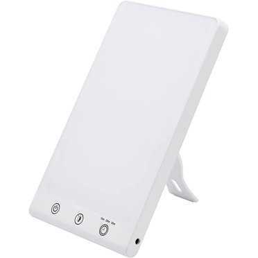 Boxelite Bright Light Therapy Desk Lamp, 10,000 Lux, Large Front Panel ...