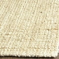 SAFAVIEH Natural Fiber Milica Solid Area Rug, Ivory, 5' x 5' Square ...