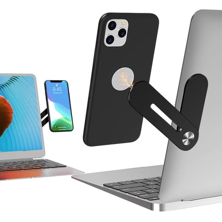Laptop Phone Holder, Adjustable Laptop Side Mount Clip, Laptop Stand ...