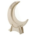 7-String Lyre Harp with Moon-Shaped Design and Wooden Body - Ideal ...