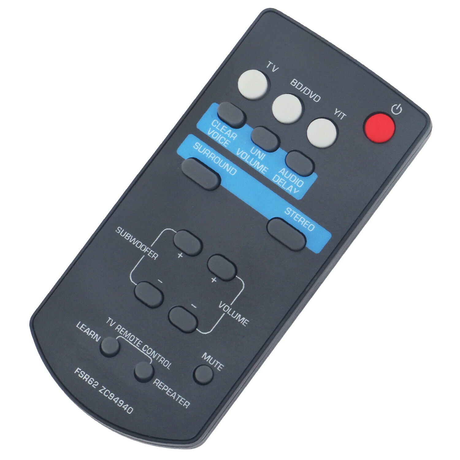 New Remote Control FSR62 ZC94940 for Yamaha Soundbar YAS-201 YAS-201BL ...