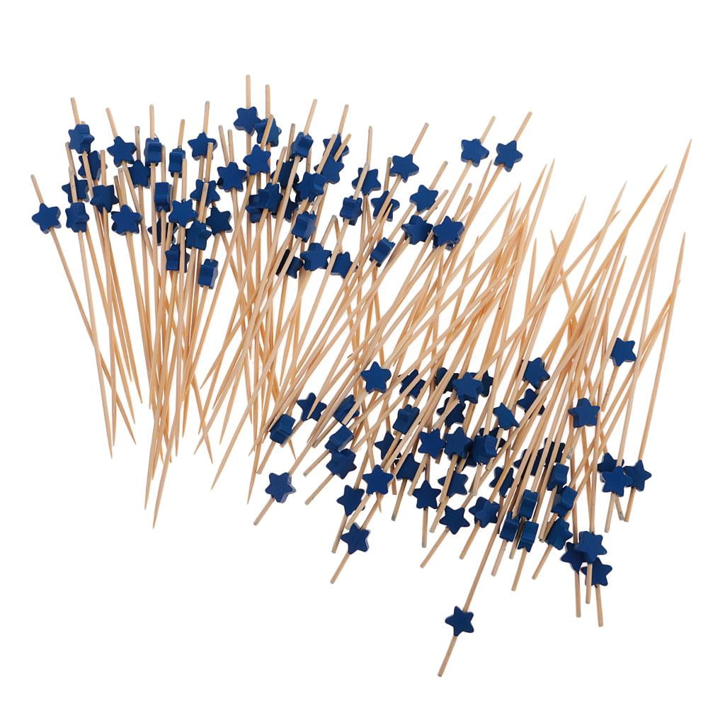 Cocktail Sticks Buffet Party Wooden Toothpicks, Star Pattern, Cocktail ...