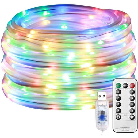 Led Light Chain, Light Tube Outside, 10m 100 Led Usb 8 Modes, Dimmable ...