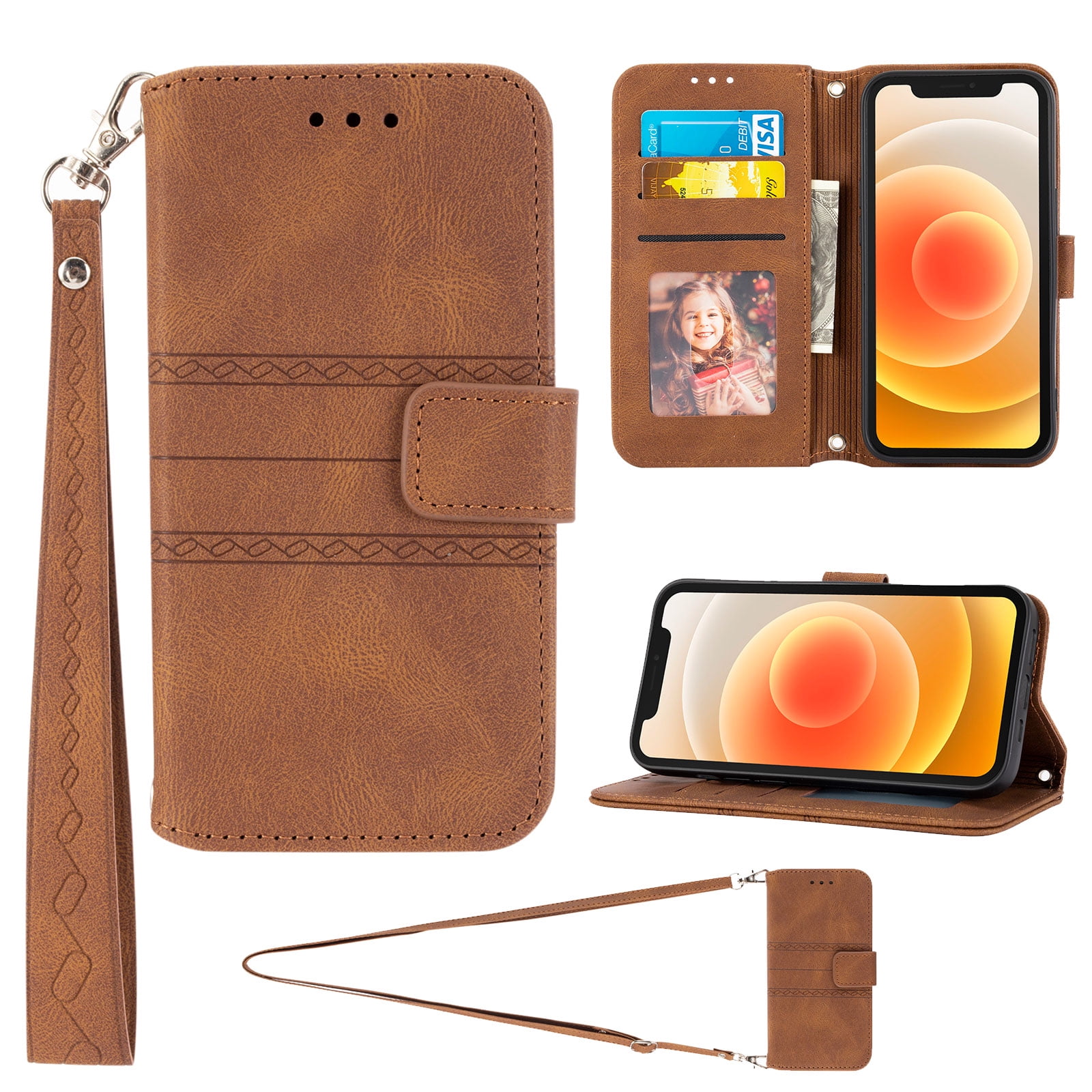 Nalacover Wallet Case for Samsung Galaxy 14 Plus, PU Leather Detachable ...