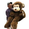Extra Large 4 Foot Giant Stuffed Monkey with Baby, Soft Big Plush ...