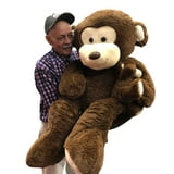 Extra Large 4 Foot Giant Stuffed Monkey with Baby, Soft Big Plush ...