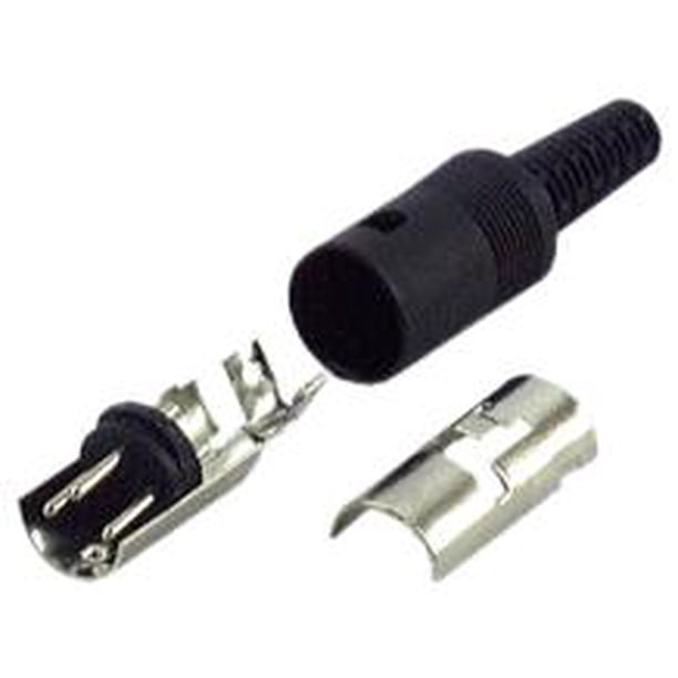 IEC DN03M Din - 3 Pin Male Connector - Walmart.com