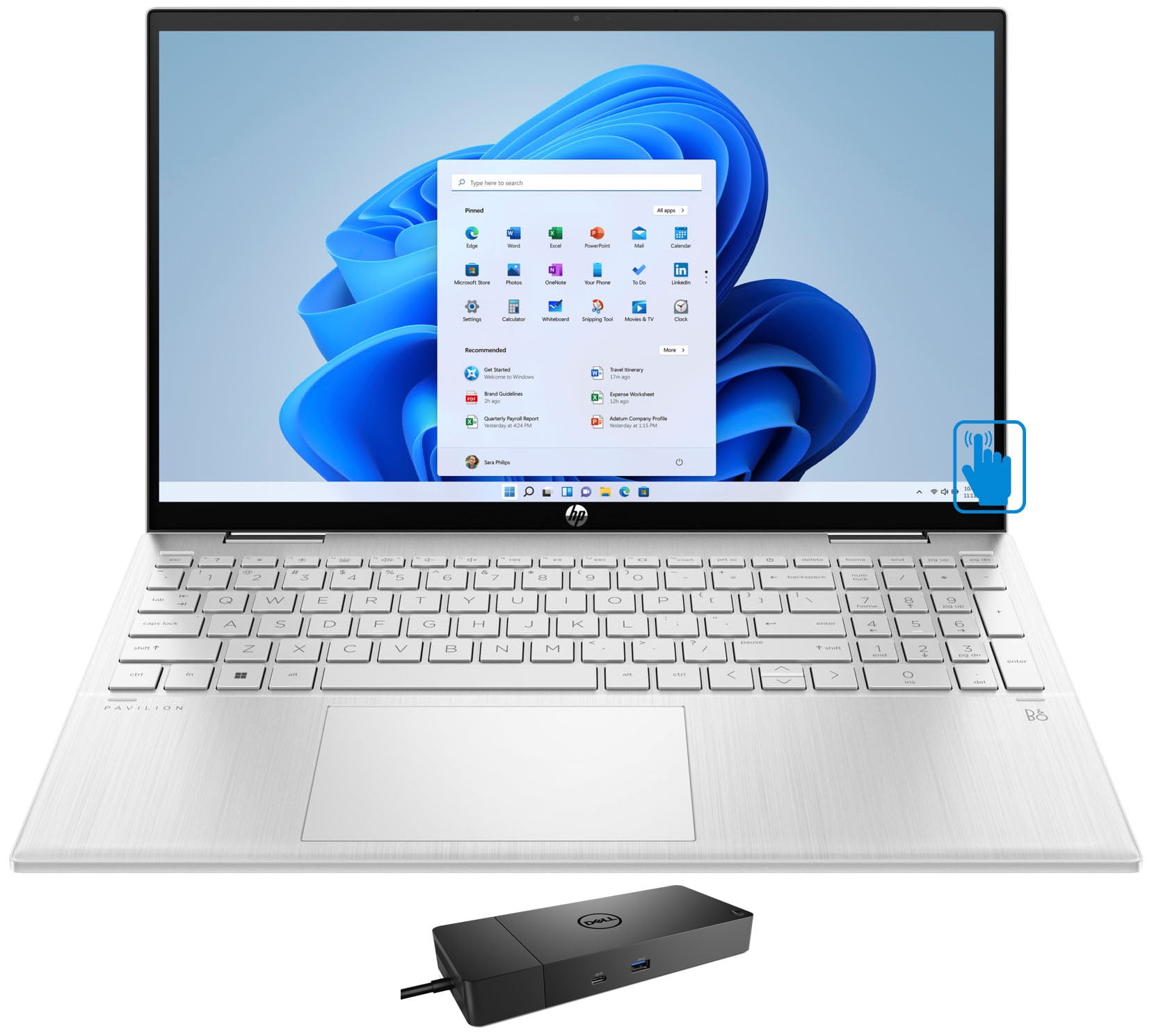 HP Pavilion x360 15t Home/Business 2-in-1 Laptop (Intel i5-1135G7 4 ...