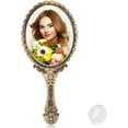 Vintage Handheld Mirror, Small Hand Held Decorative Mirrors for Face ...