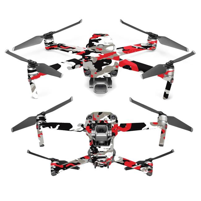 MightySkins DJMAVPR18-Red Camo Skin for DJI Mavic 2 Pro or Zoom - Red ...