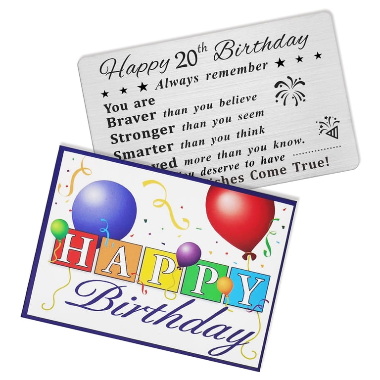 Happy 20th Birthday Card