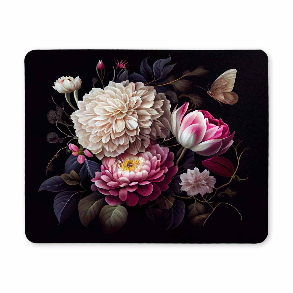 Mouse Pad, Flower Mouse Pad Design, Square Waterproof Mouse Pad Non ...