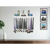 Medal Awards Rack Trophy Shelf and Award Display Rack (24" White) Medal ...