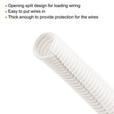 Split Wire Loom Tubing PE Corrugated Pipe Conduit 8M/26ft Length 17x21 ...