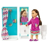My Life As Bathroom Play Set with Shower and Light-up Vanity for 18 ...