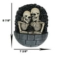Gothic Love Never Dies Romeo Juliet Skeleton Couple By Black Roses Wall ...