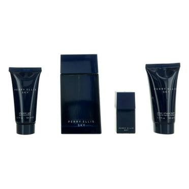 Perry Ellis 360 Very Blue for Men - 4 Pc Gift Set with EDT Spray, Body ...