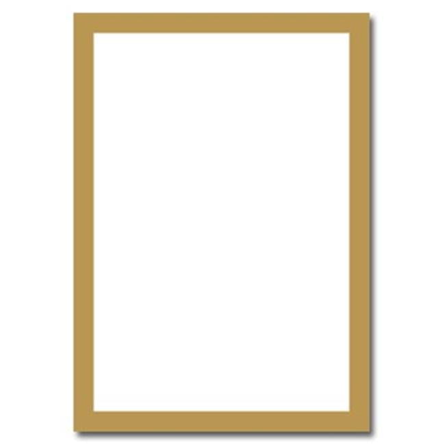 Masterpiece Studios 152679 Metallic Gold Border Flat Card Invitations ...
