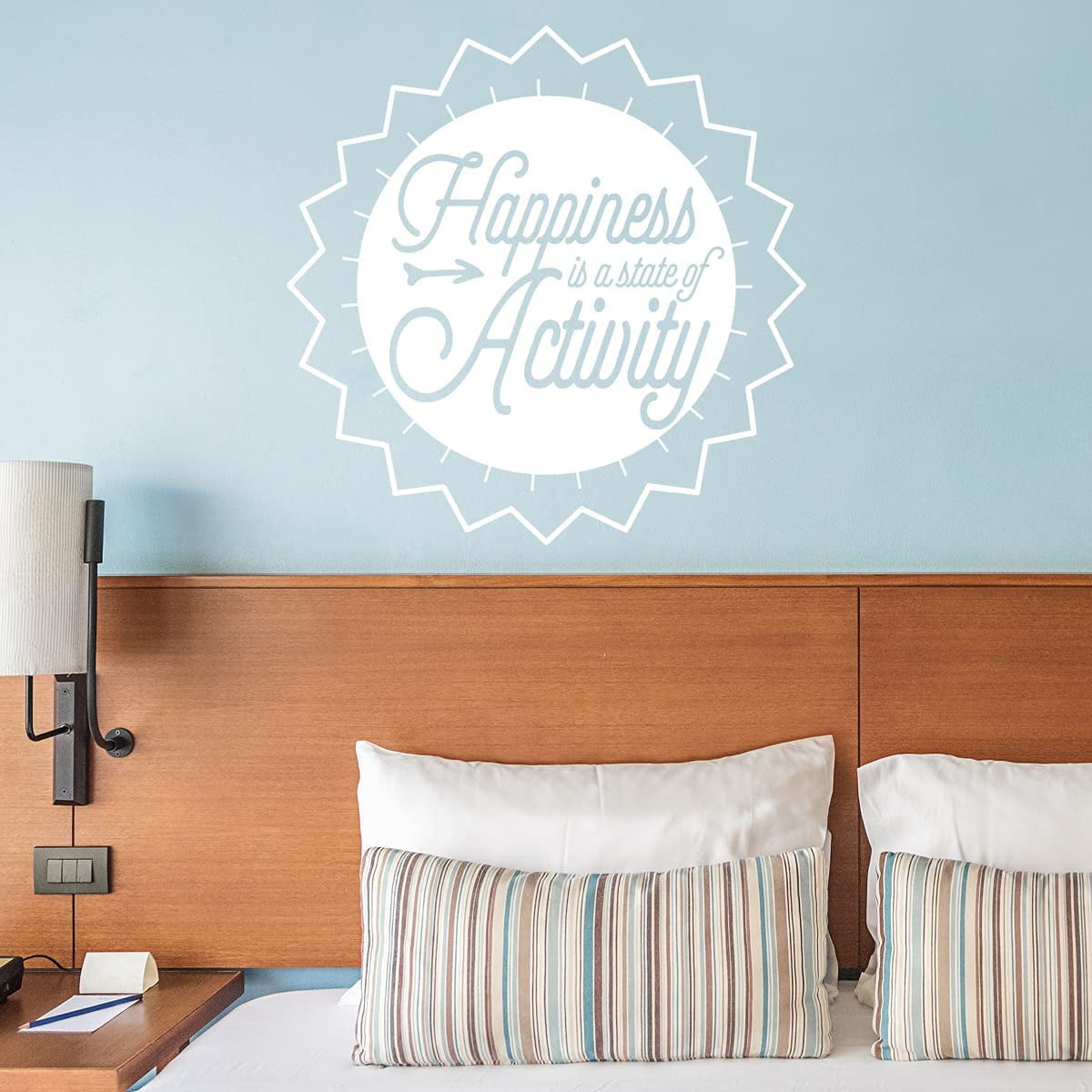 VWAQ Happiness is a State of Activity Wall Decal Inspirational Attitude ...