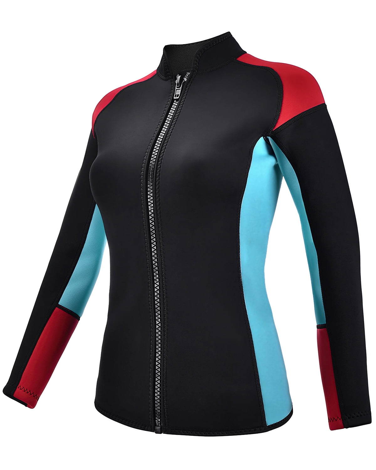 REALON Wetsuit Jacket Women Wetsuit Top 2mm Neoprene Long Sleeve ...