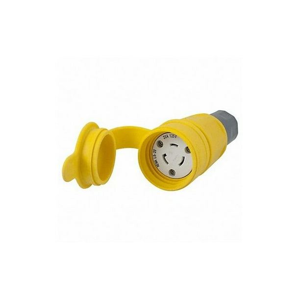 Hubbell Connector,L5-20R,20A,125VAC,Yellow HBL27W47 - Walmart.com