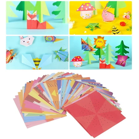 Spptty Origami Paper Educational DIY Handcrafted 3D Cute Vivid Safe ...