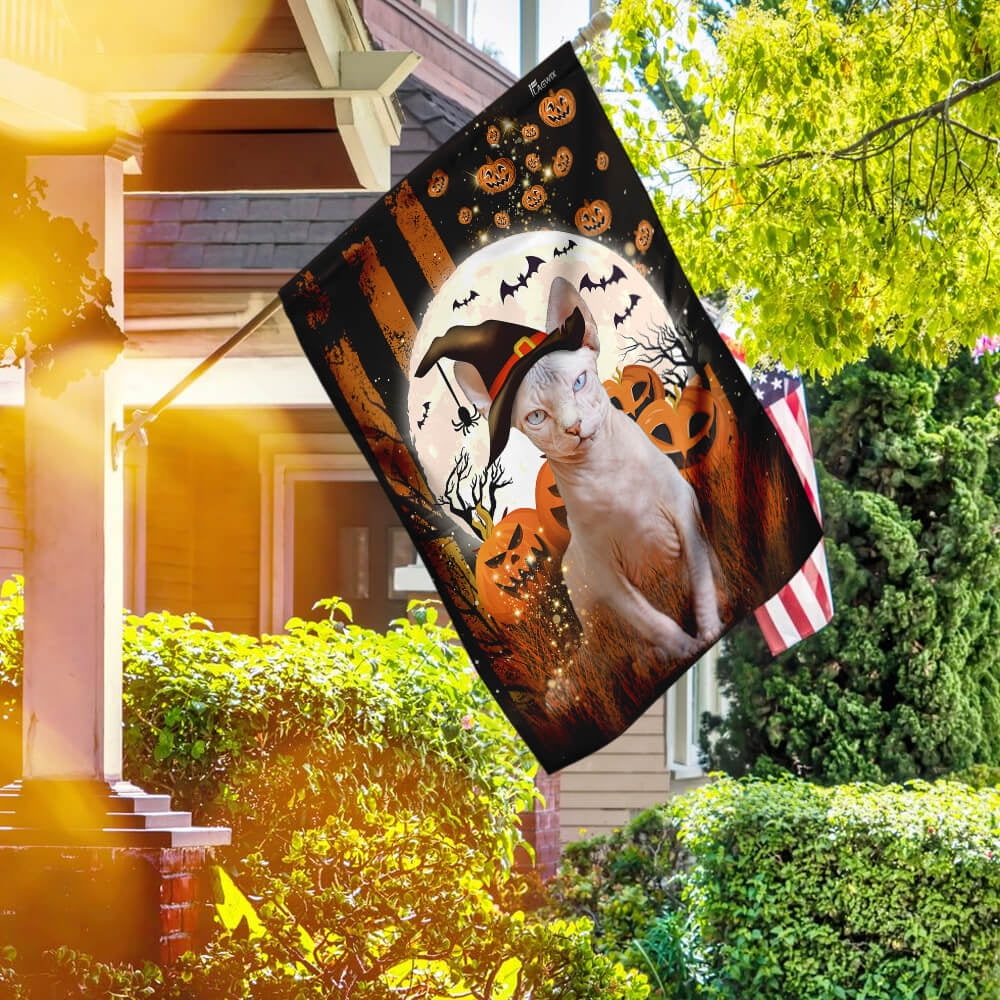 Flagwix Halloween Flag, Sphynx Cat Halloween Decoration, Fall Decor ...