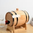 Aging Barrel With Wood Stand Mini Barrels Barrel Dispenser With Tap ...