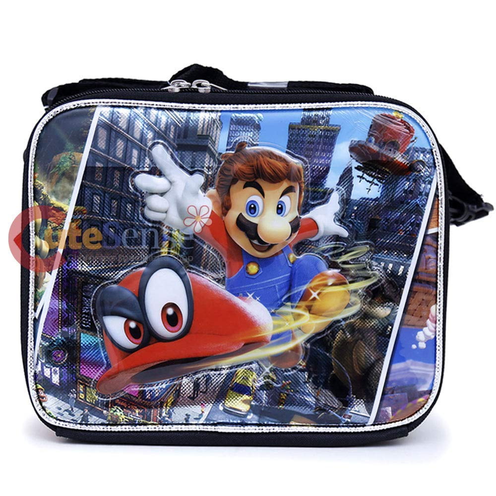 Nintendo Super Mario School Lunch Bag Insulated Food Snack Box Mario ...