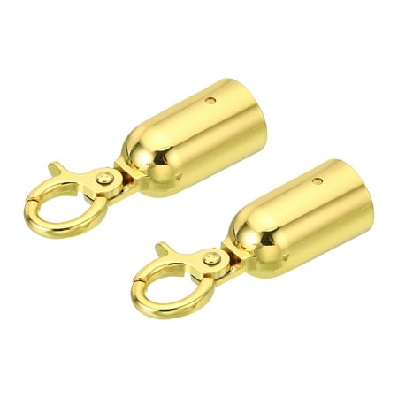 Uxcell 1.3" Stanchion Rope End Stopper Cord End Caps Barrier Rope End ...