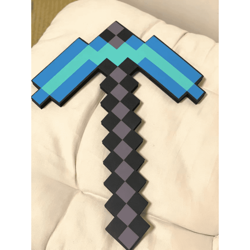 Icono De Pico De Minecraft Pico De Minecraft Dorado, Accesorio Oficial