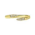 Keepsake Diamond-Accent Open Bypass Stacking Ring in 18K Yellow Gold ...
