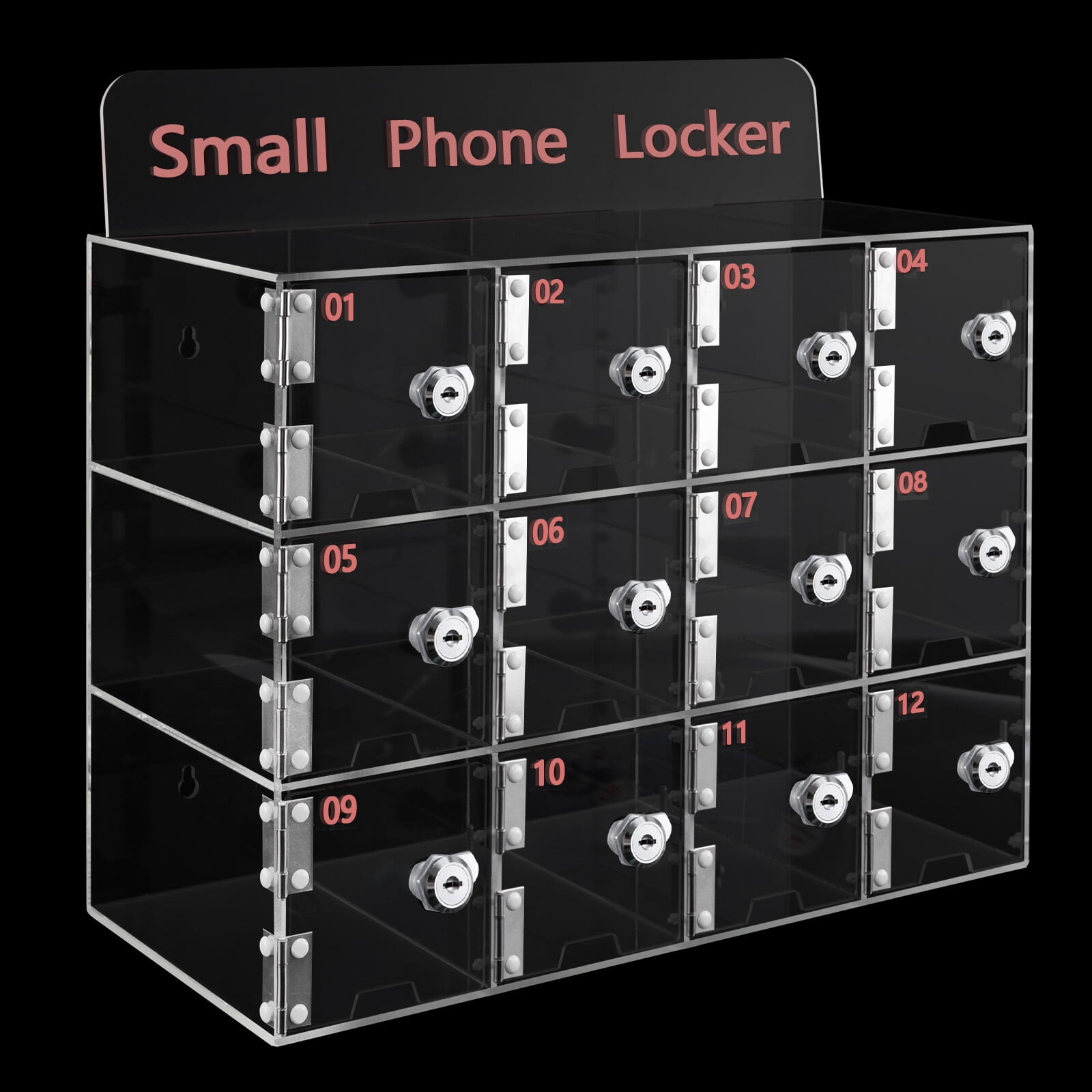 12 slots Clear Cell Phone Locker Classroom Phone Philippines | Ubuy