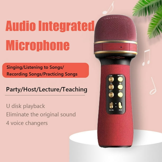 Ws-898 Karaoke Micrófono Compatible Con Bluetooth Kit De Micrófono ...