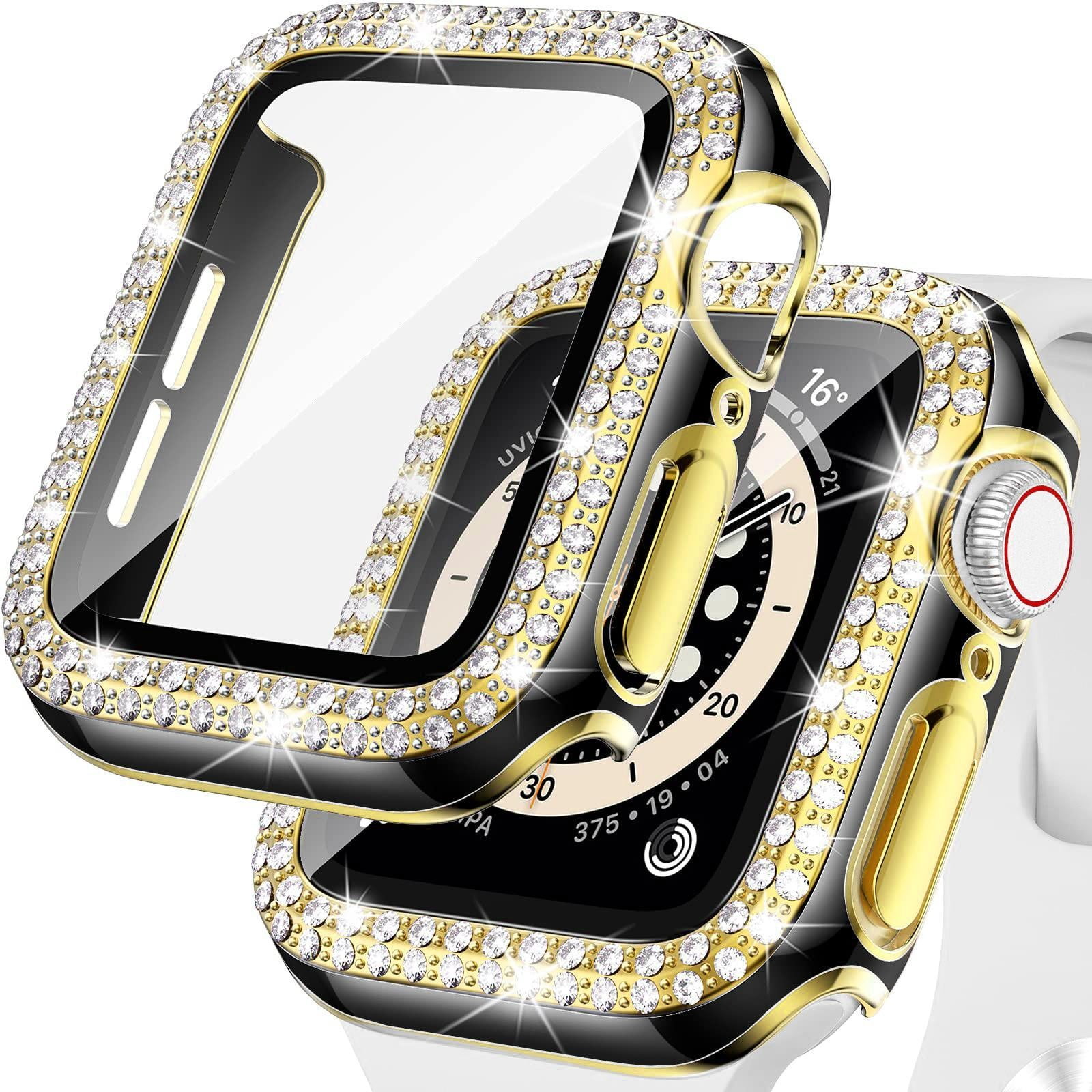 BRADCET 1/3Pack Bling Hard Cover for Apple watch Case 44mm 38mm 40mm ...