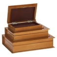 Attractive Wood Silver Book Box Set Of 3 - Walmart.com