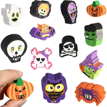 Halloween Erasers Halloween Erasers Cute Ghost Pumpkin Skull Erasers ...