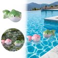 SUYOLL Outside Yard Statues 2 Piece Ceramic Fish Floating Water Figure ...