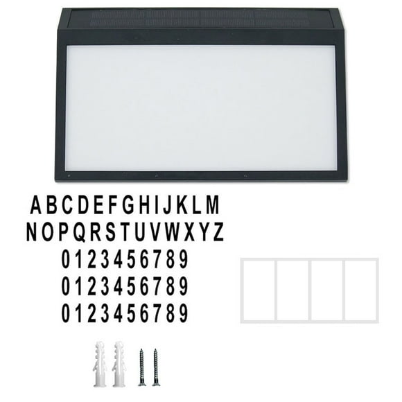 Solar Powered Address Signs