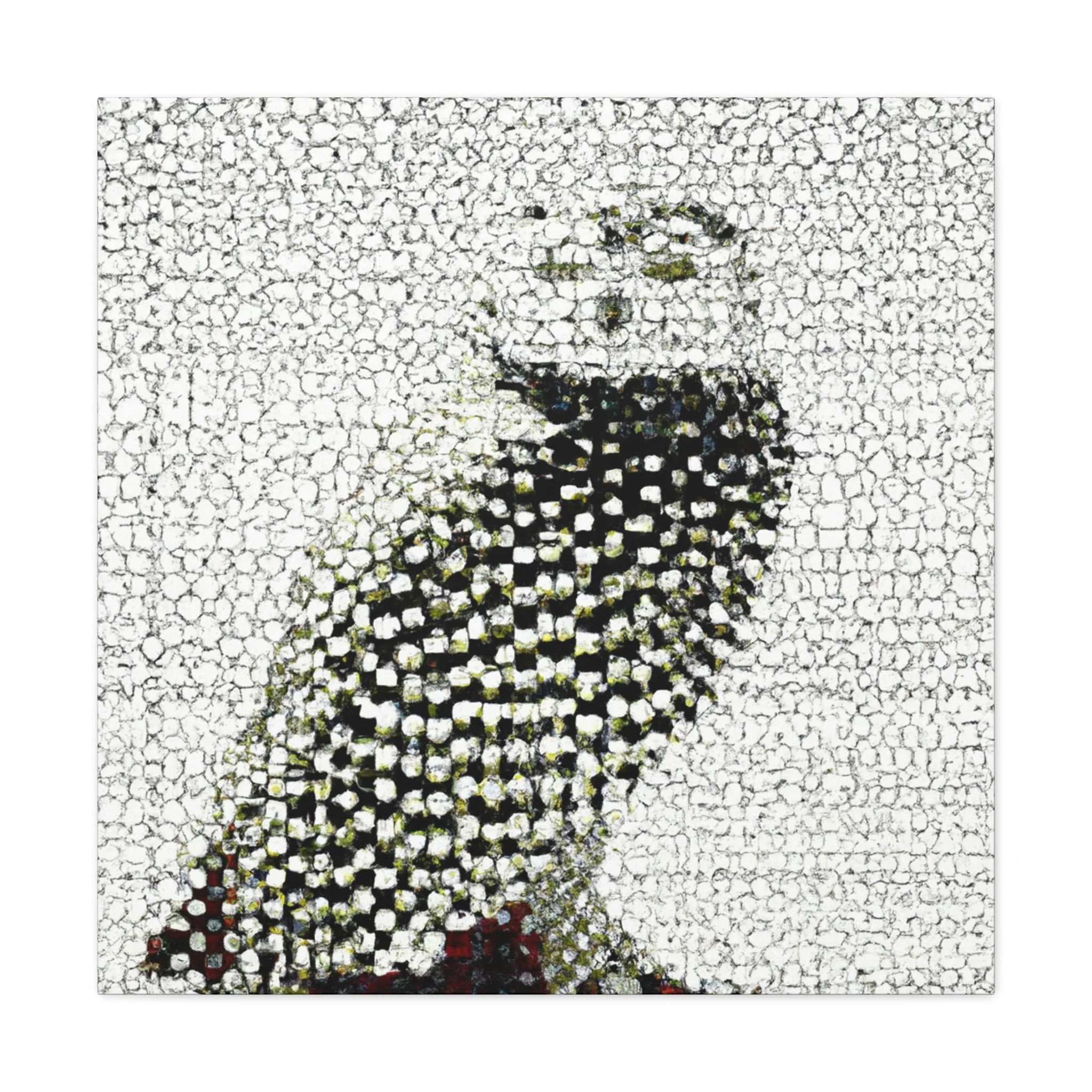 Snowy Owl in Pointillism - Canvas - Walmart.com